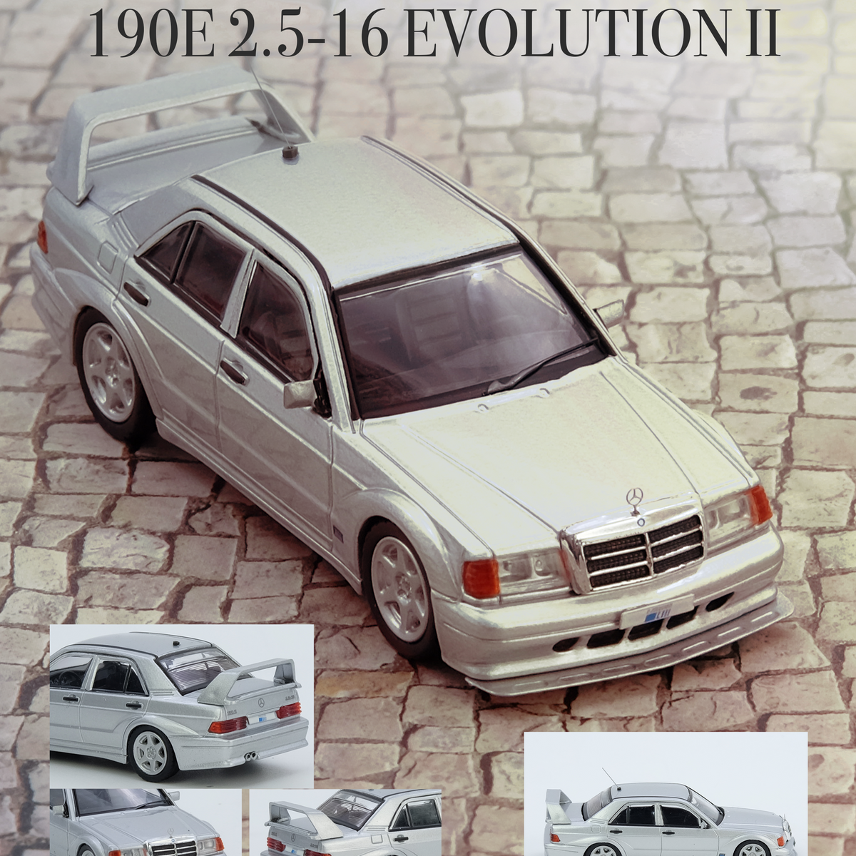 INNO64 1:64 Mercedes-Benz 190E in Silver – Model Cars Houston
