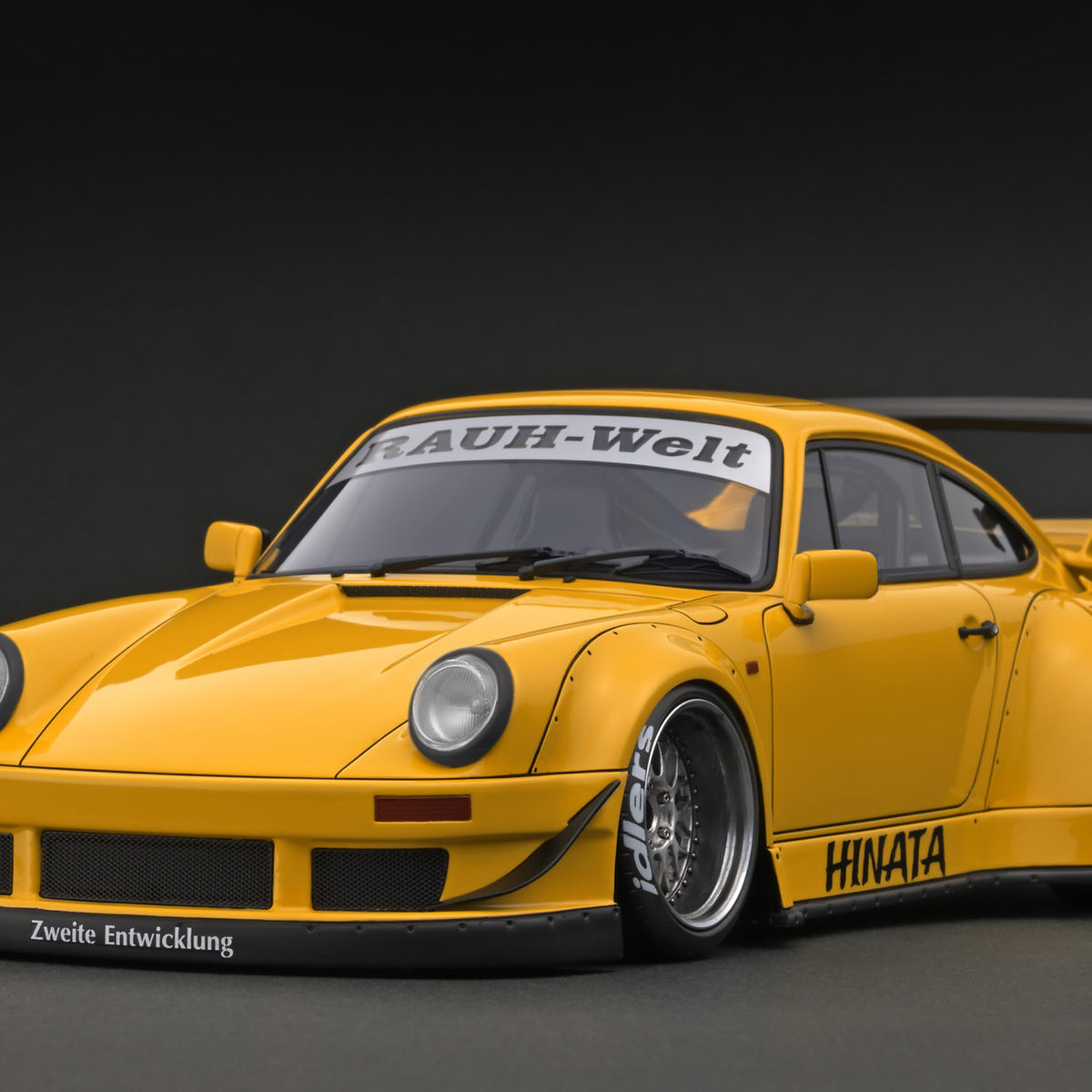 Ignition Model 1:18 Porsche 930 RWB in Yellow – Model Cars Houston