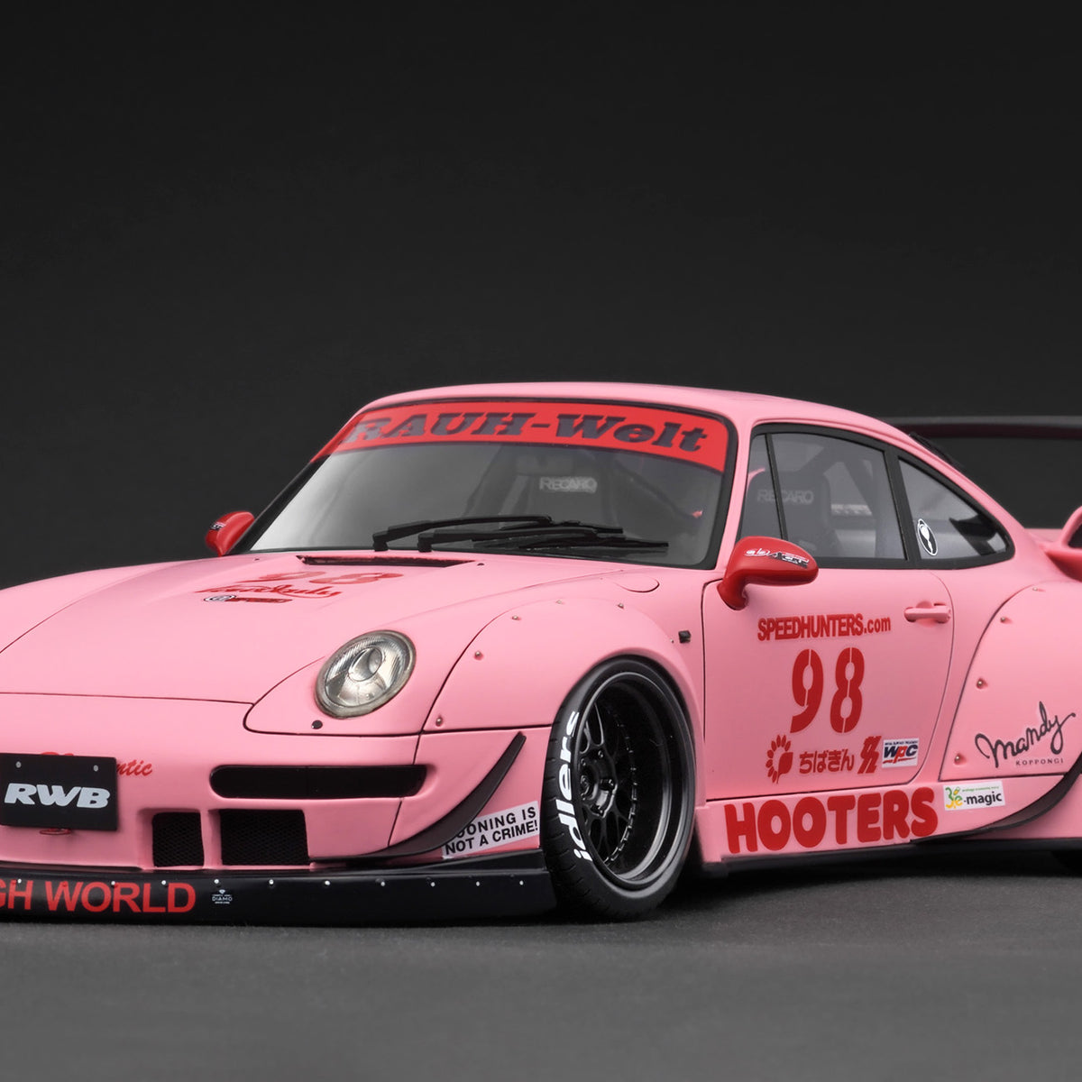 Ignition Model 1:18 Porsche 993 RWB in Matte Pink – Model Cars Houston