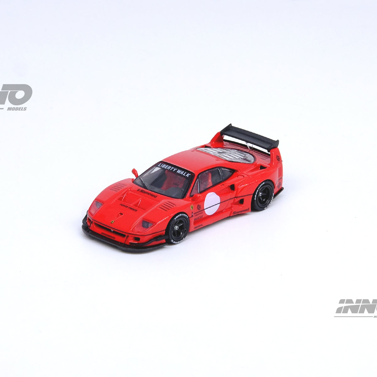 INNO64 1/64 Ferrari F40 Liberty Walk in Red – Model Cars Houston