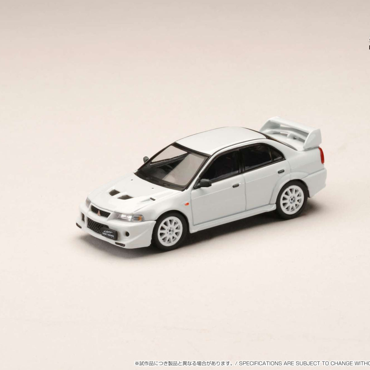 Hobby Japan 1:64 Mitsubishi Lancer GSR EVO 6 (T.M.E.) in Scortia White ...