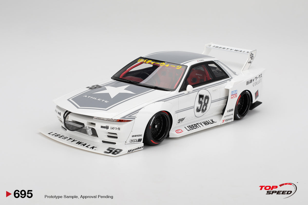 *PREORDER* Top Speed Models 1:18 LBWK Nissan GT-R32 Kaido Works TAS 20 ...