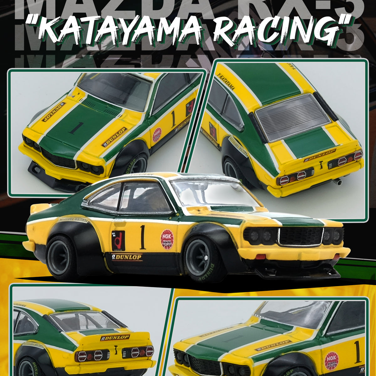 INNO64 1:64 Mazda RX-3 Savanna LBWK "KATAYAMA RACING" Livery – Model ...