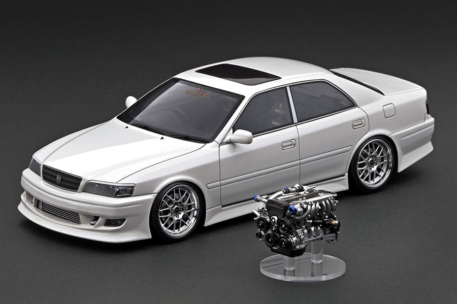 Ignition Model 1:18 Toyota Chaser (JZX100) VERTEX in Pearl White with ...