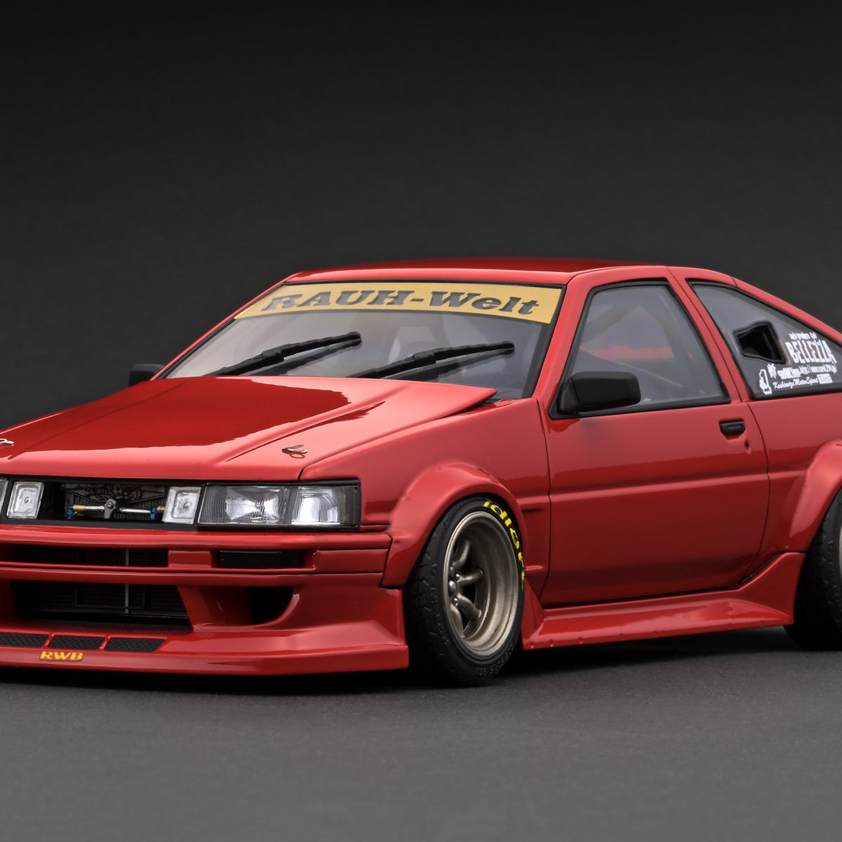 Ignition Model 1:18 Toyota AE86 RWB in Red – Model Cars Houston