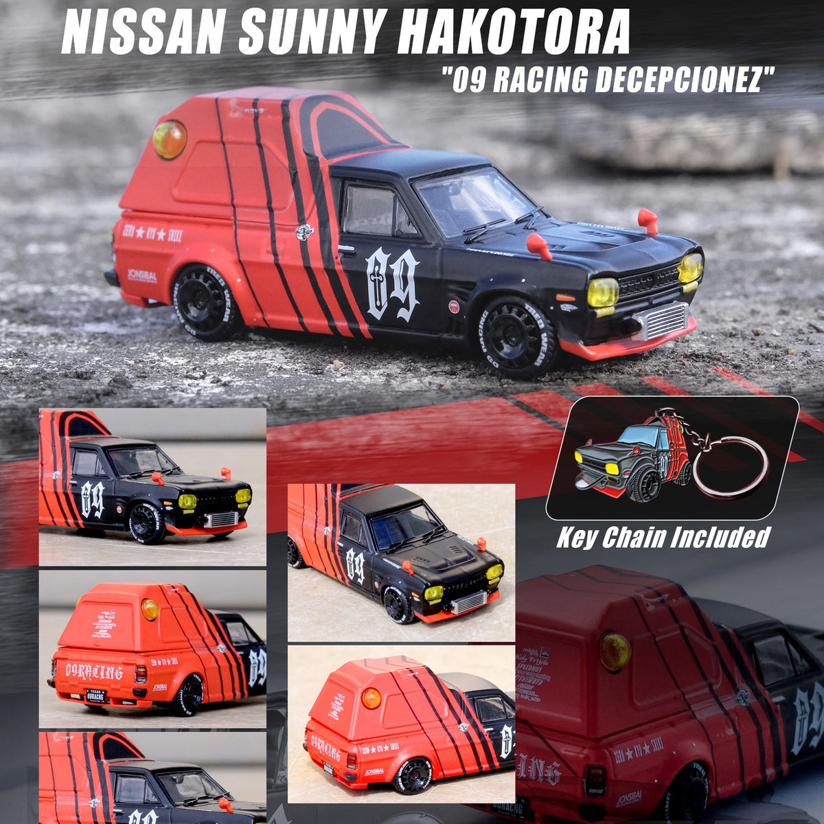INNO64 1:64 Nissan Sunny "Hakotora" 09 Racing DECEPCIONEZ | Collectible ...
