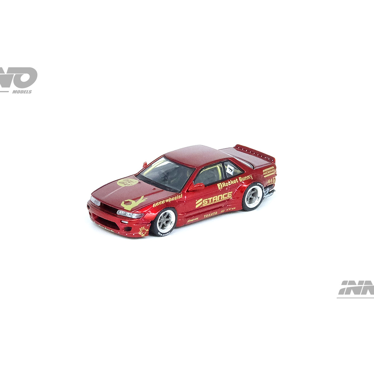 INNO64 1:64 Nissan S13 Silvia Pandem Rocket Bunny Edition in Red Metal ...