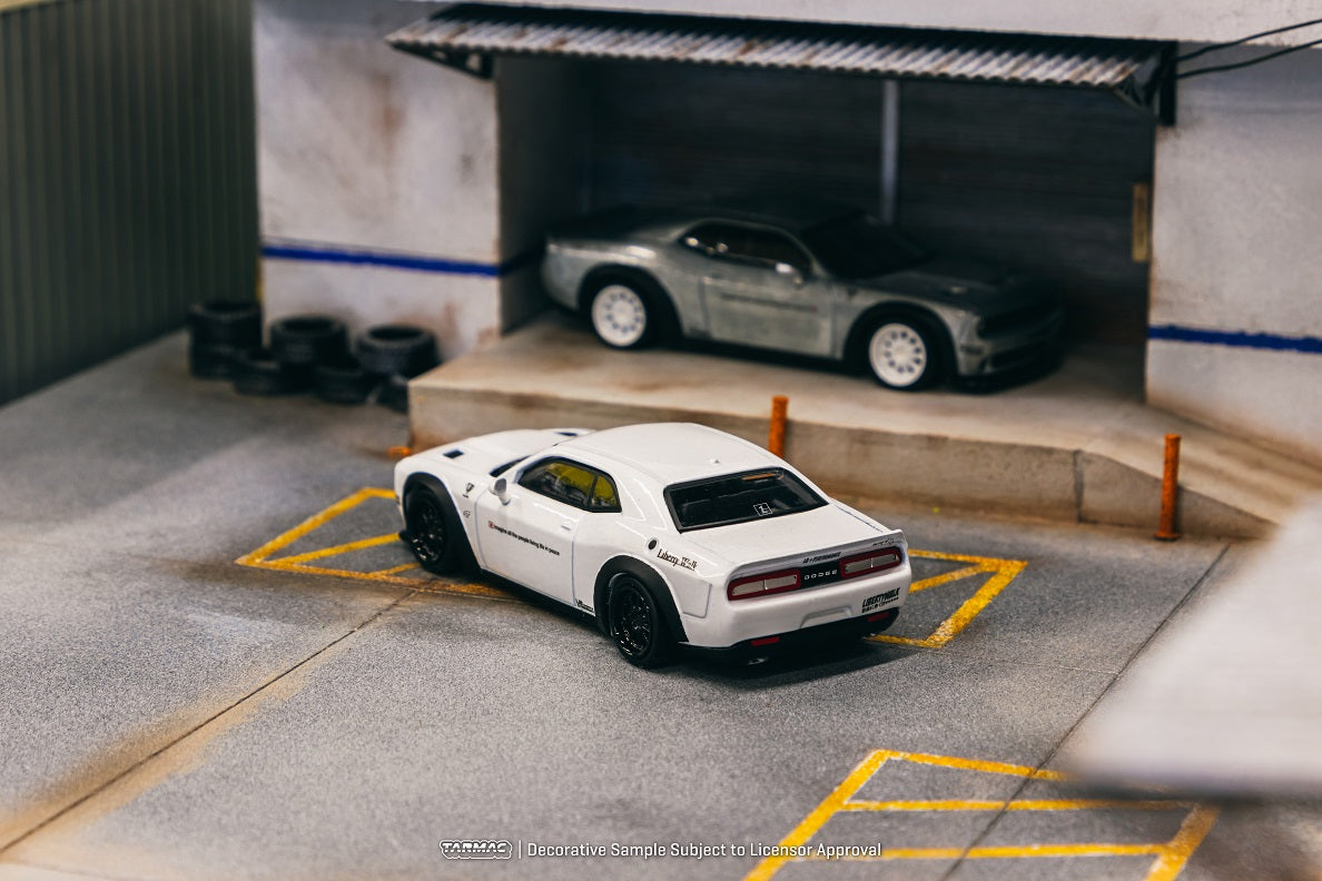 Tarmac Works 1:64 Dodge Challenger SRT Hellcat LB WORKS in White