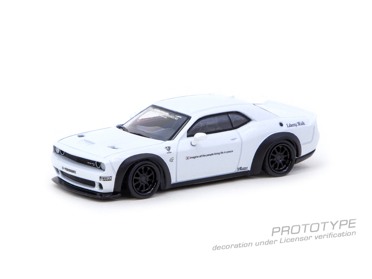 Tarmac Works 1:64 Dodge Challenger SRT Hellcat LB WORKS in White ...